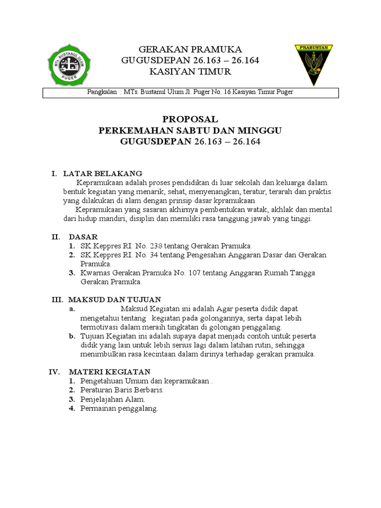 Proposal Persami Mts | PDF