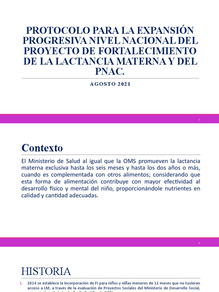 PNAC - Fórmula Inicio | PDF | Amamantamiento | La leche materna