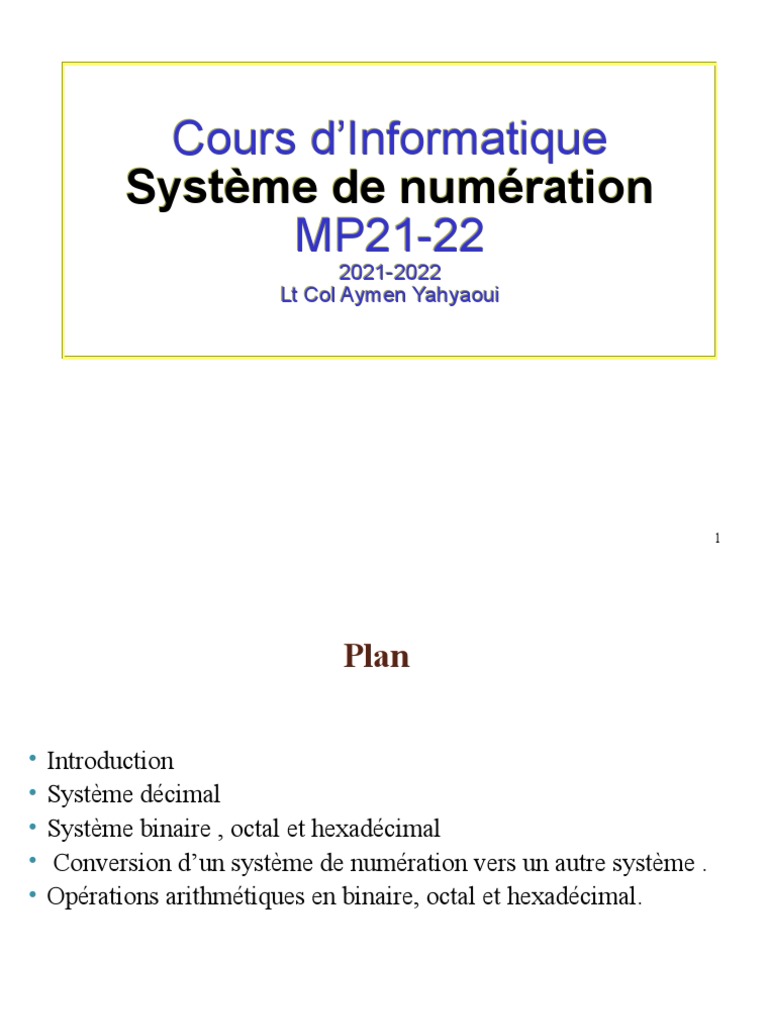 Systemes de Numeration | PDF | Décimal | Code (information)