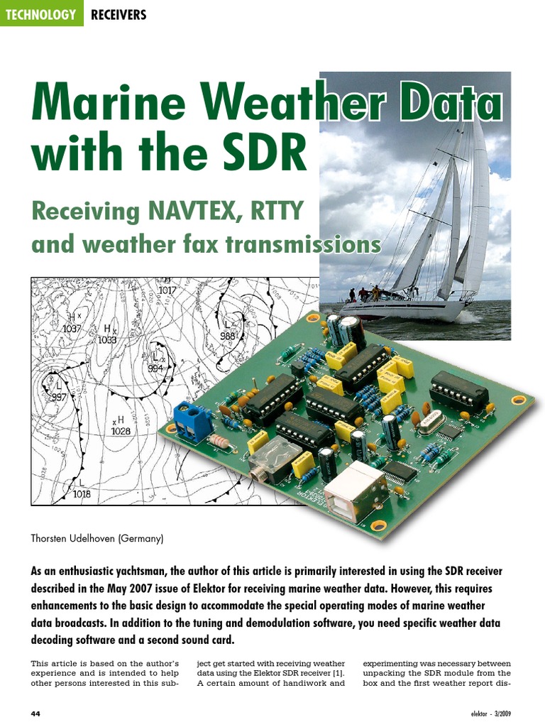 Marine Weather Data With The SDR: Receiving NAVTEX, RTTY and Weather ...