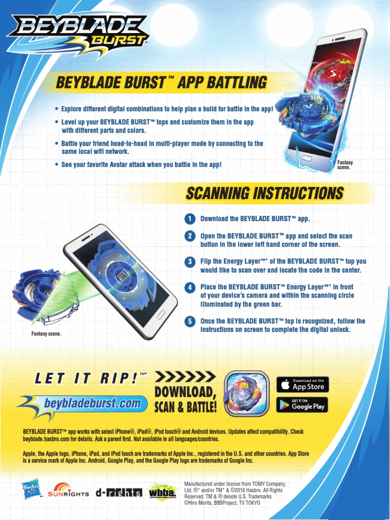 Beyblade Burst Scanning Instructions | PDF | Apple Inc. | Google Play
