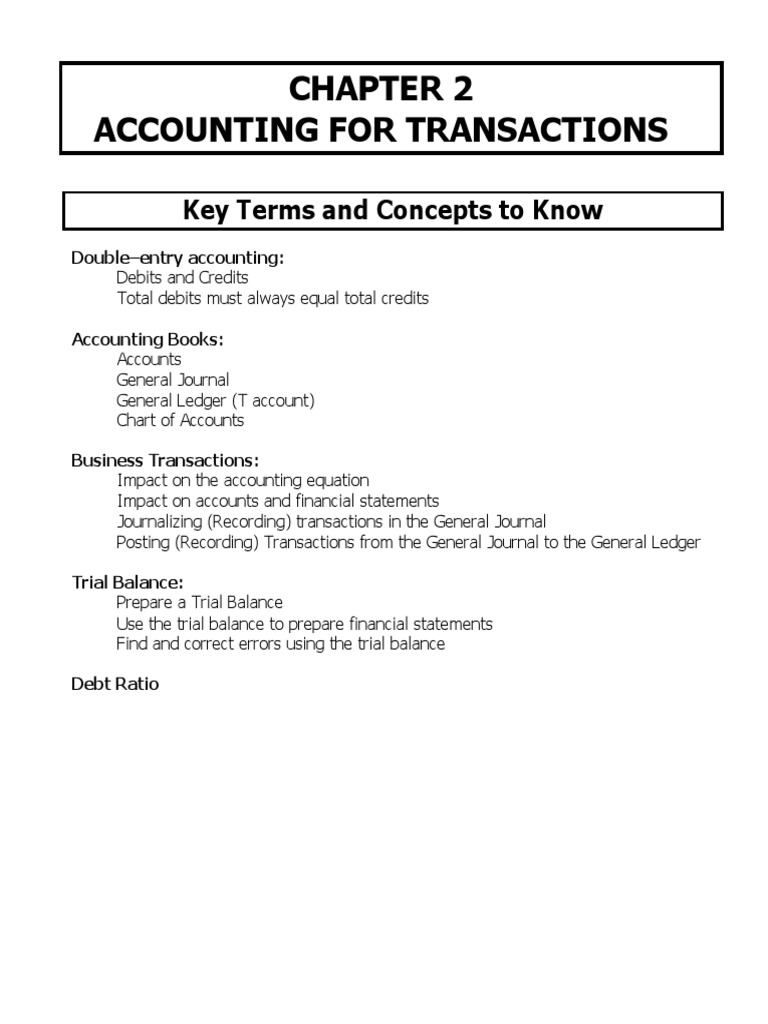ACC101 Chapter2new Edited | PDF | Debits And Credits | Expense