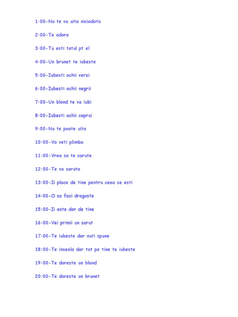 Orele Fixe | PDF | Leisure | Nature