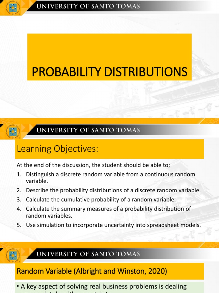 Probability Distribution | PDF | Probability Distribution | Variance