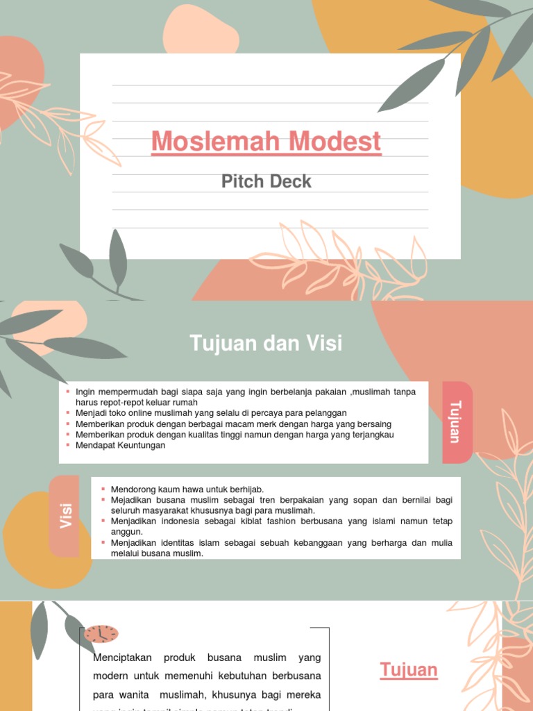 Pitch Deck Moslemah Modest | PDF