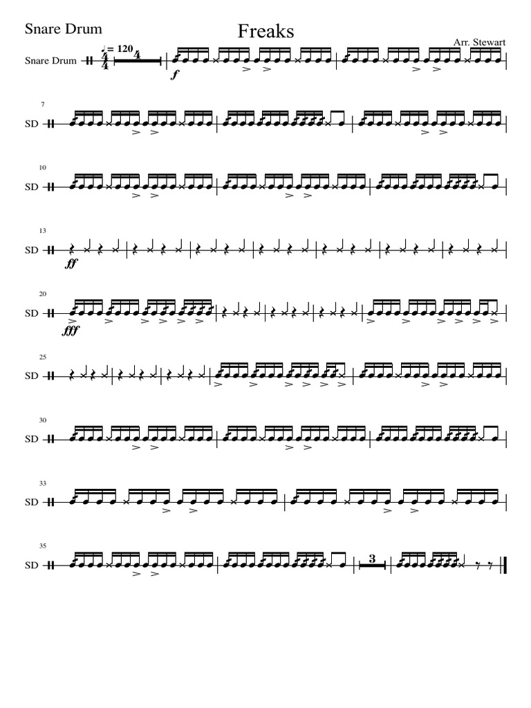 Freaks Timmy Trumpet-Snare - Drum | PDF