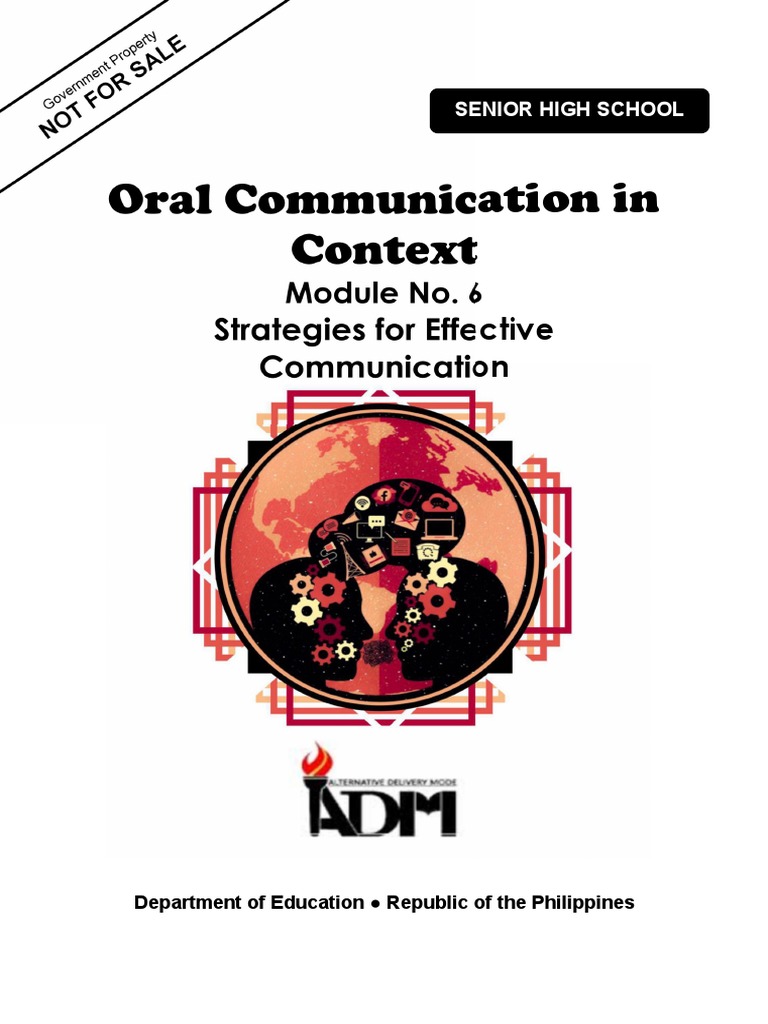 Oral Communication in Context Quarter 2 Module 6 Version4 | PDF ...