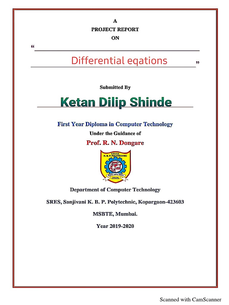 Maths Micro Project | PDF