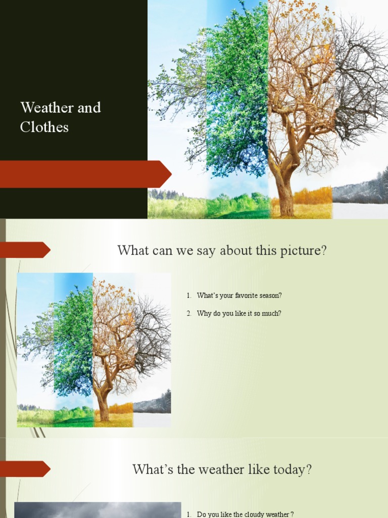 Weather and Clothing Guide | PDF | Weather | Softlines (Retail)