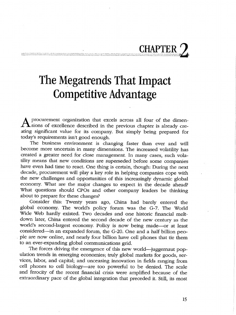 McKinsey Procurement 20 20 Cap 2 | PDF