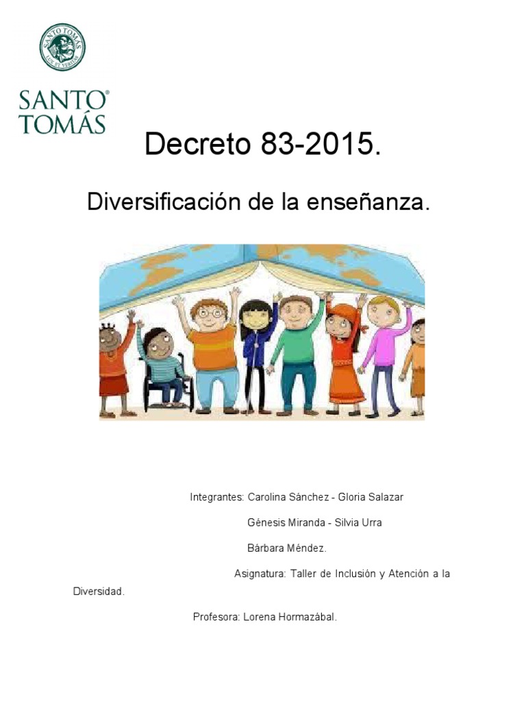 Resumen Decreto 83-2015 Final | PDF | Evaluación | Educación de la primera infancia