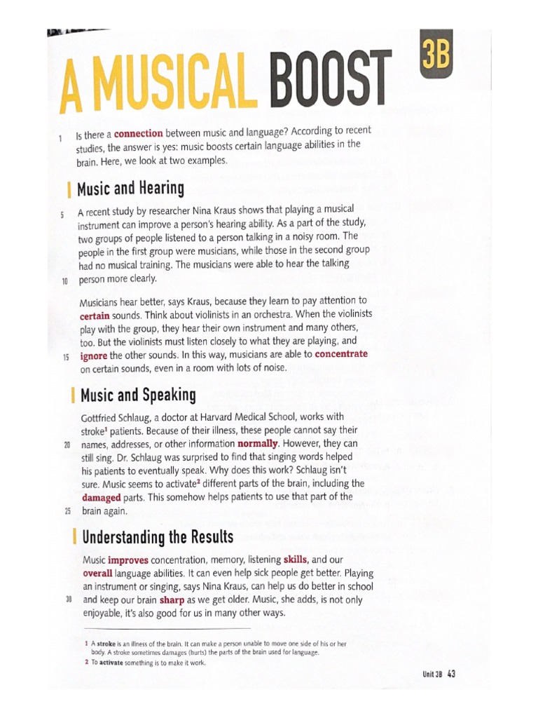 A Musical Boost | PDF
