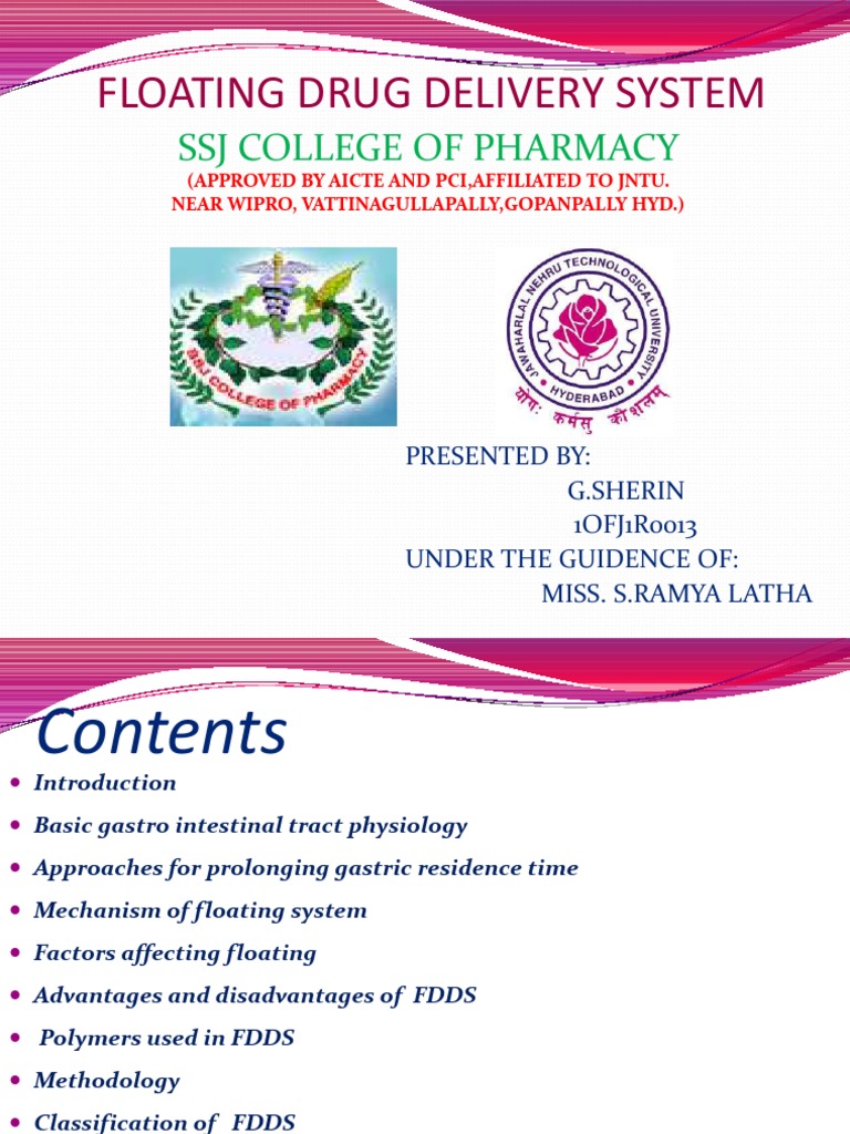 Floating Drug Delivery | PDF | Tablet (Pharmacy) | Stomach