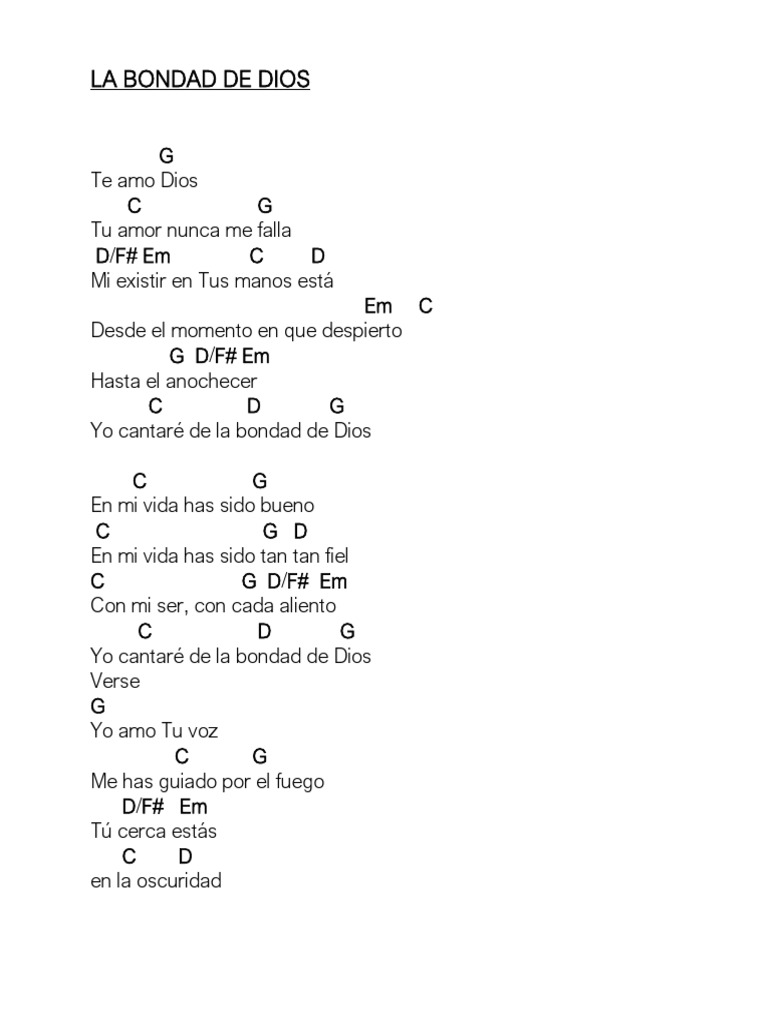 La Bondad de Dios | PDF