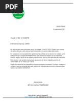 Carta Cancelación Servicios Tigo | PDF