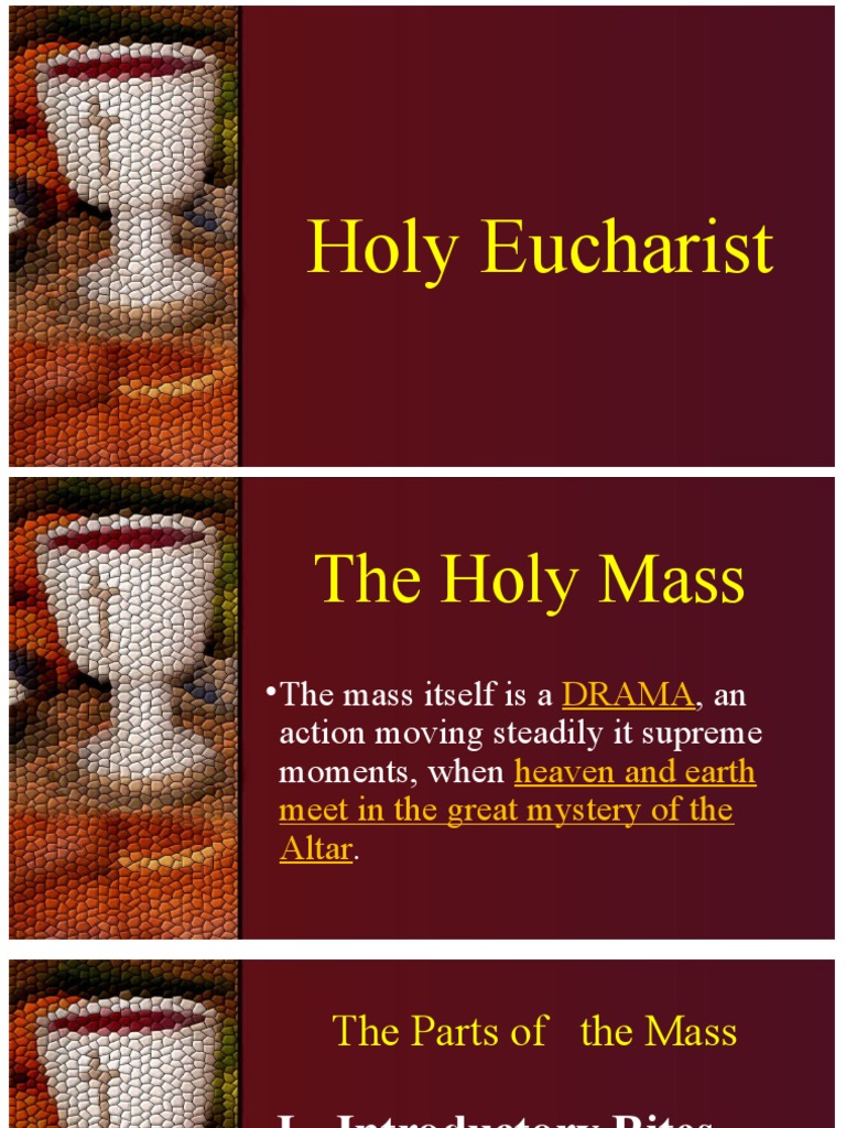 Parts and Gestures of The Mass | PDF | Mass (Liturgy) | Eucharist