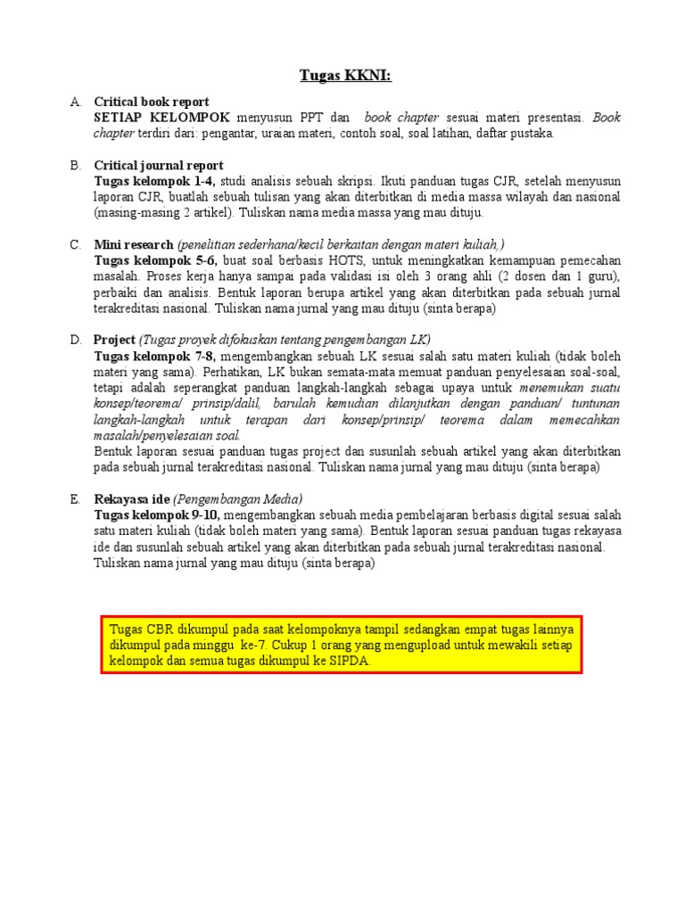 Pembagian Materi Tugas Presentasi Kelompok | PDF