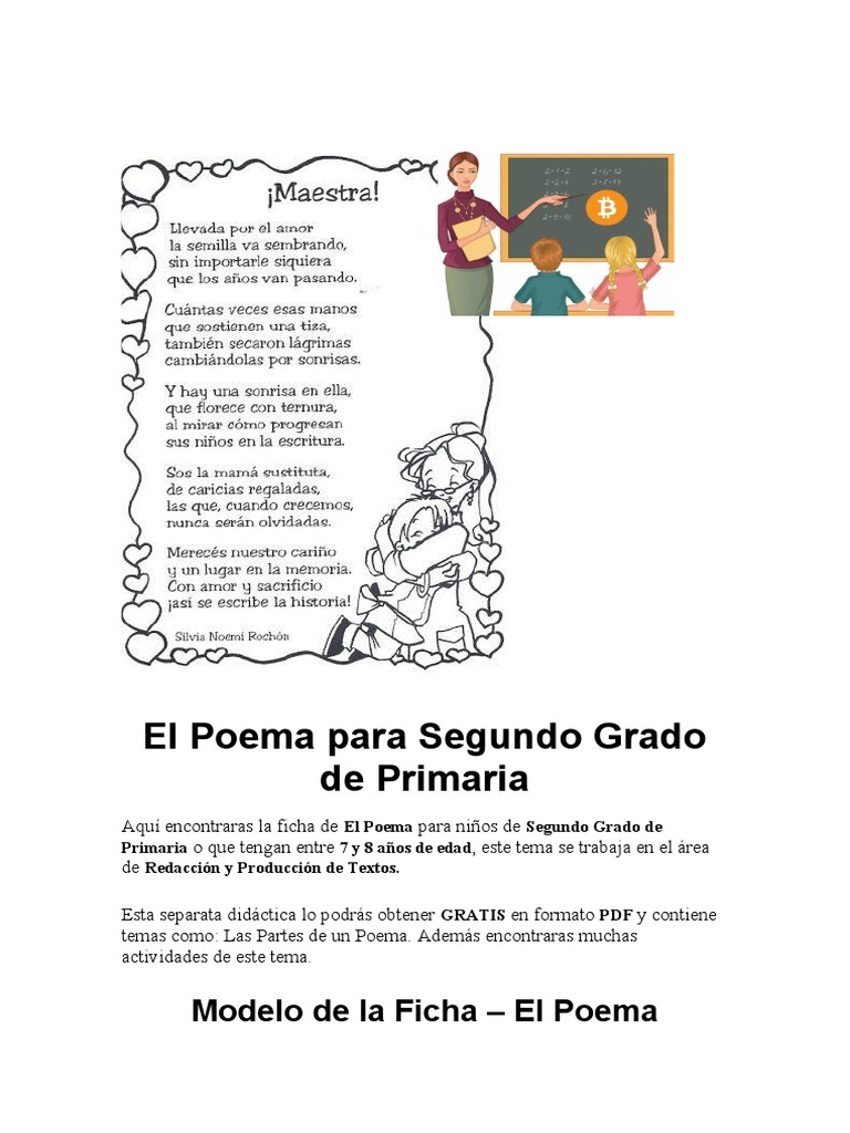 El Poema para Segundo Grado de Primaria | PDF