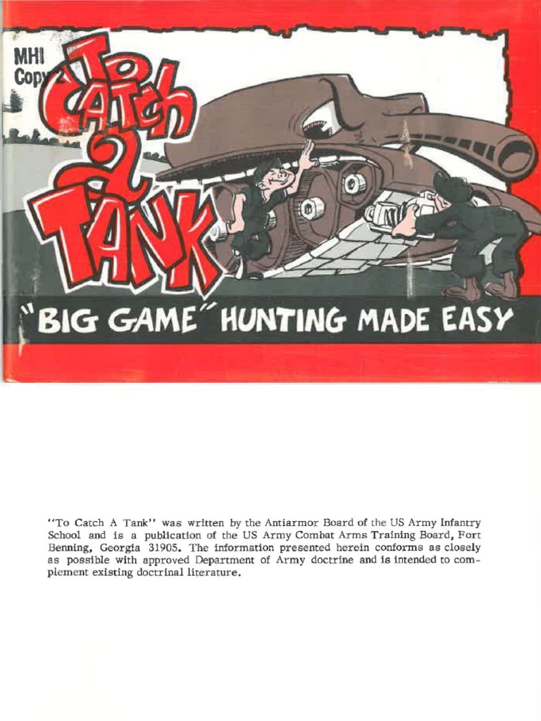 U S Army TC 23 3 To Catch A Tank | PDF | Tanks | Anti Tank Warfare