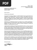 Application Letter WOrk Immersion | PDF | Learning | Behavior Modification