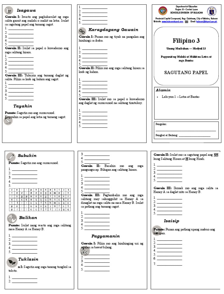Filipino 3 Finalized As 13 1 | PDF
