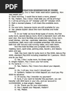 Hotel Reservation Script | PDF