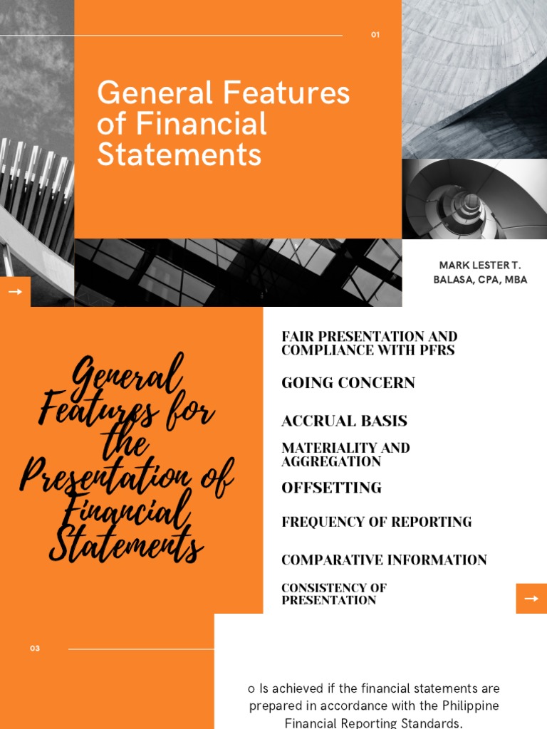 General Features of Financial Statements-2 | PDF | Going Concern | Financial Statement