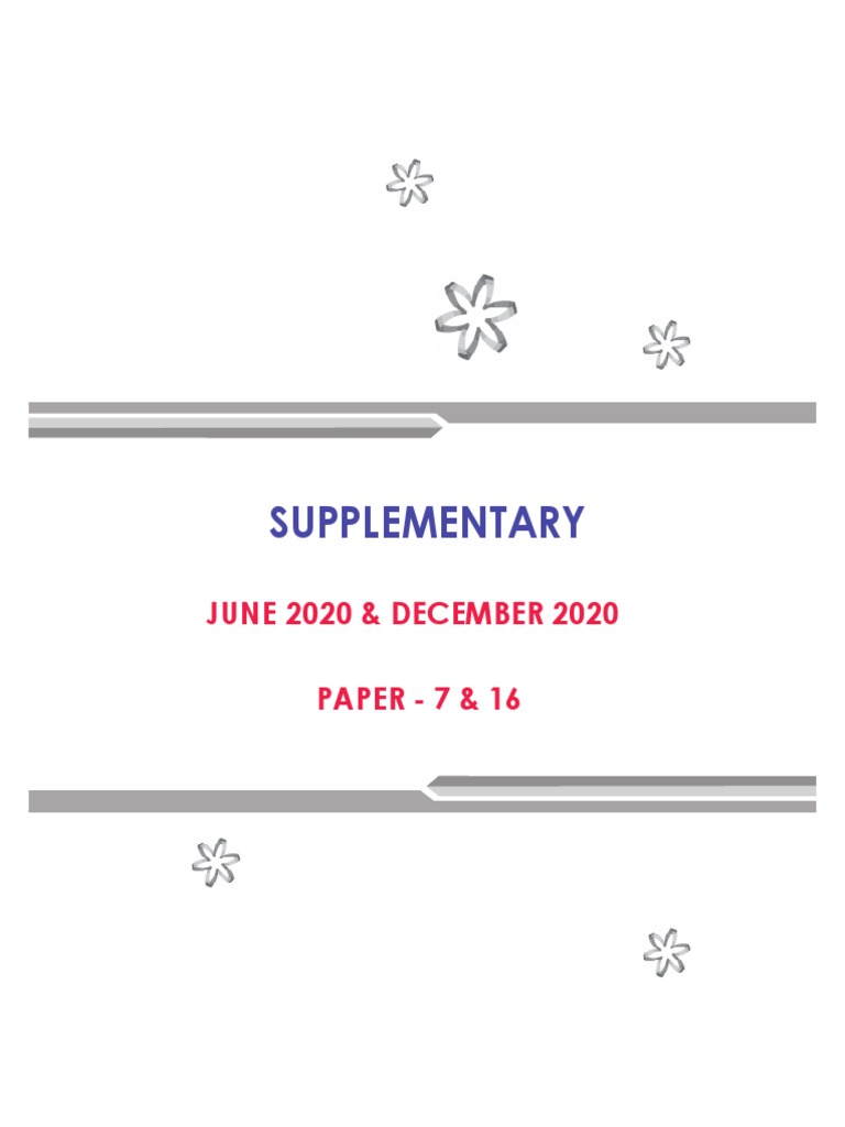 Supplementary Paper 7 16 June2020 - Revised | PDF | Tax Deduction ...