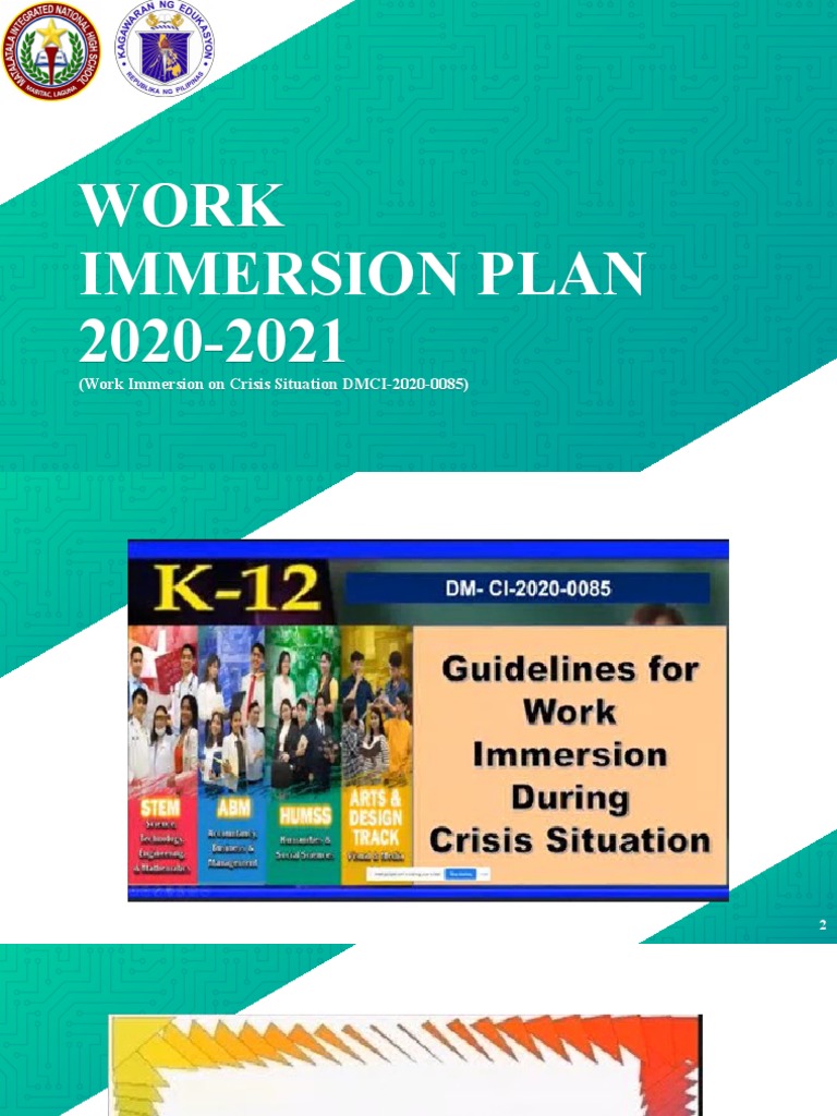 Work Immersion Plan | PDF