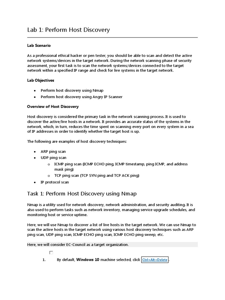 Lab 2 Scanning Networks | PDF | Transmission Control Protocol | Port (Computer Networking)
