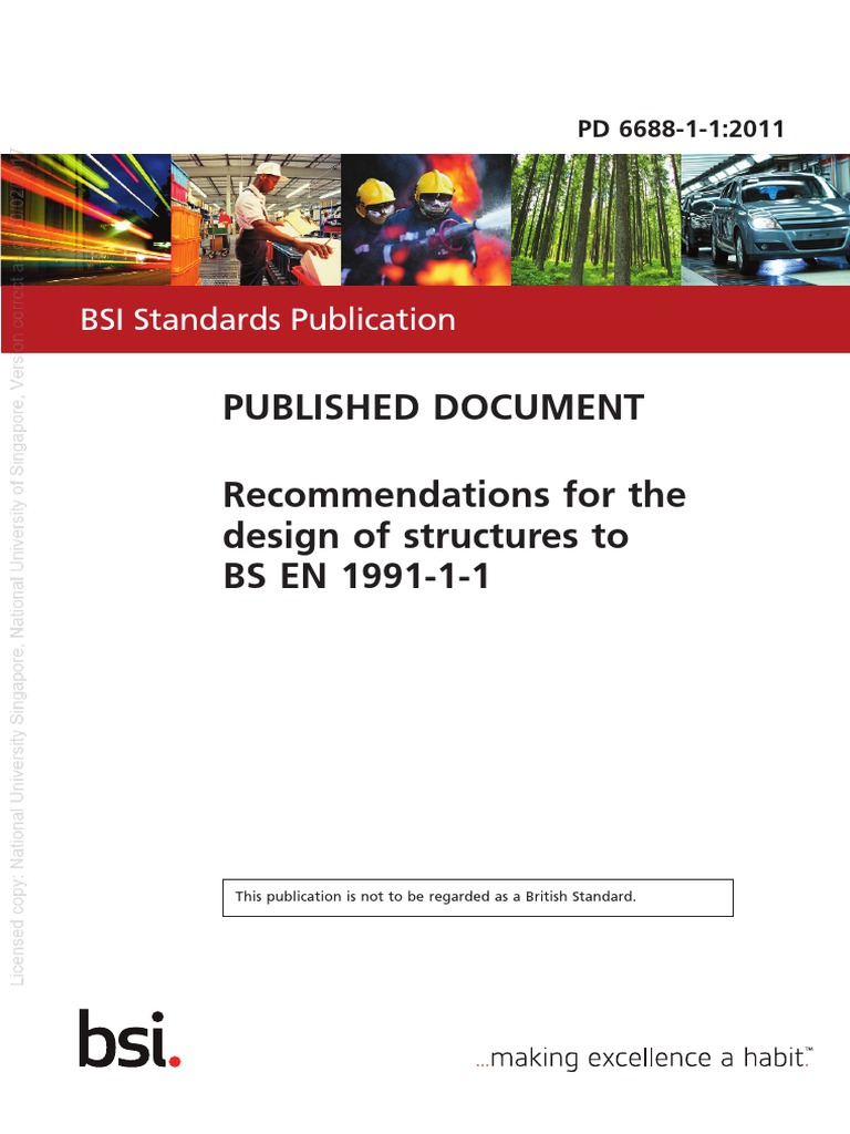Published Document Recommendations For The Design of Structures To BS ...