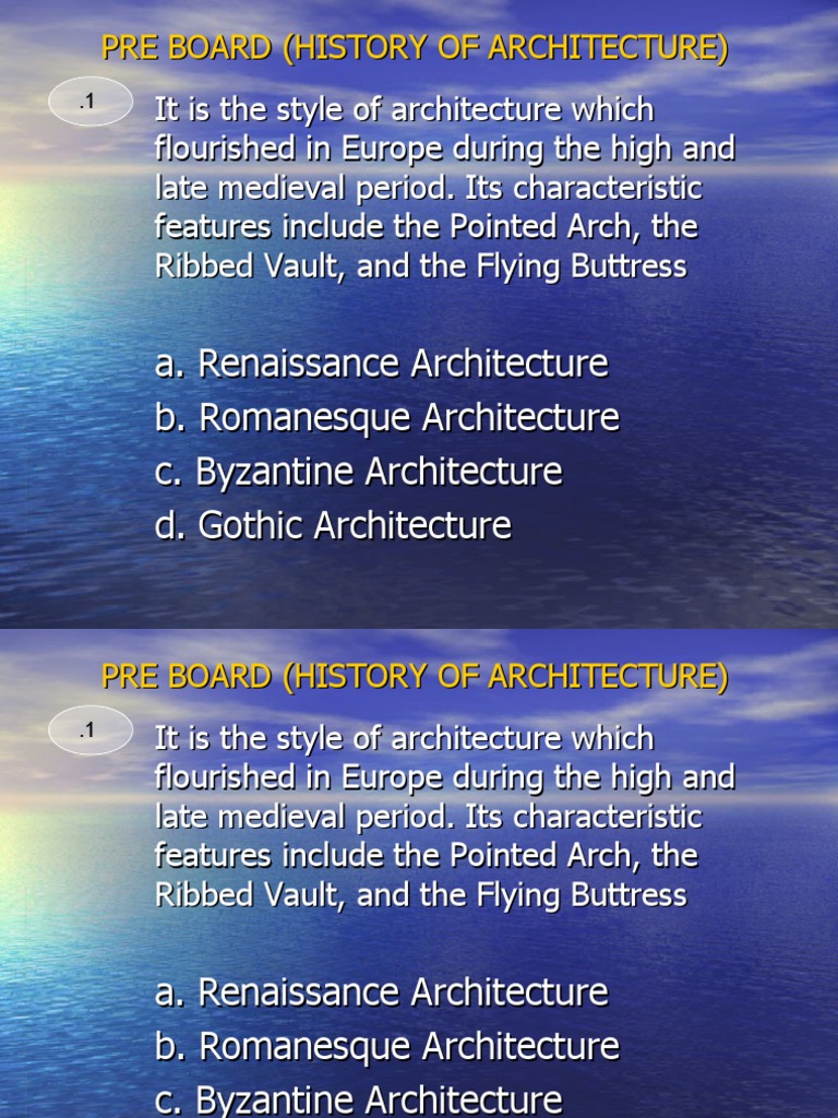 History of Architectural Styles | PDF | Vault (Architecture) | Column