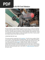 Pre-Operative Check Up of Farm Tools and Equipment | PDF | Plough | Tools