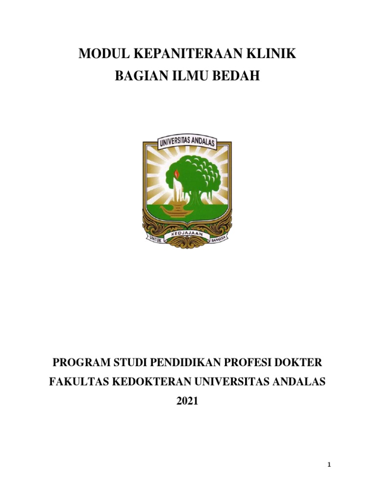 Modul Bedah 2021 | PDF | Anatomy | Clinical Medicine