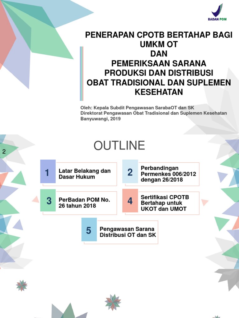 SERTIFIKASI CPOTB BERTAHAP BAGI UKOT DAN UMOT | PDF