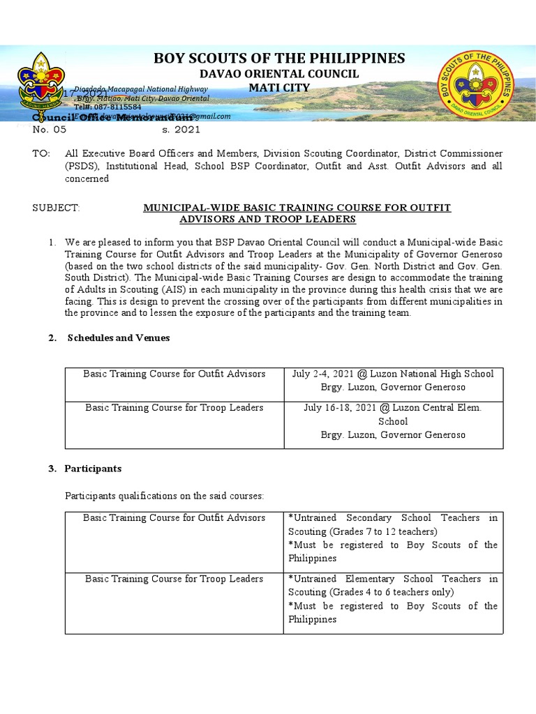 Council Memorandum No. 05, S. 2021 | PDF