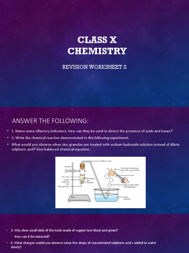 Revision Worksheet-2 CHEMISTRY | PDF