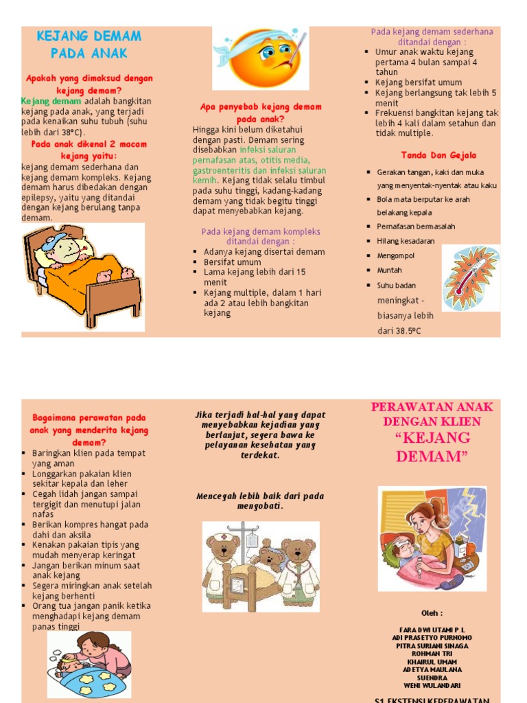 Leaflet Kejang Demam Anak | PDF