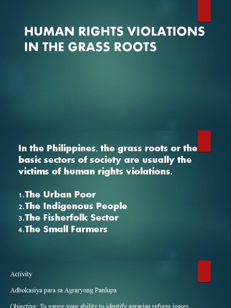 Human Rights Violations in The Grass Roots | PDF