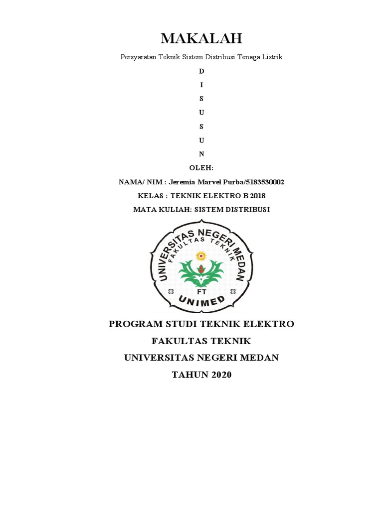 Makalah Sistem Distribusi-1 | PDF