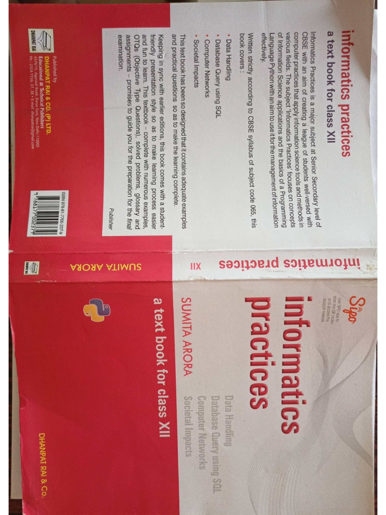 Sumita Arora Xii 2020-21 Information Practices | PDF