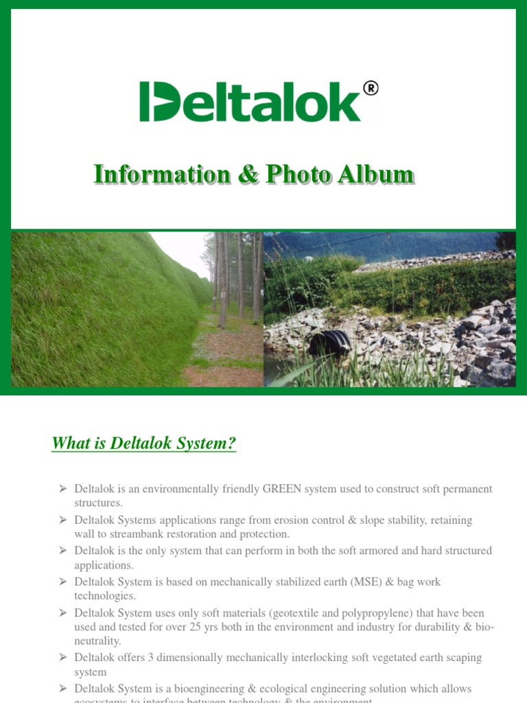 Deltalok English Presentation | PDF | Stormwater | Surface Runoff