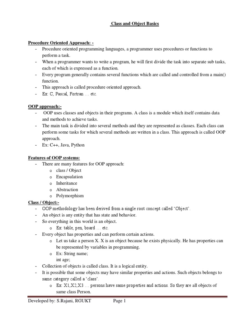 Unit 3 - OOPs Concepts | PDF | Inheritance (Object Oriented Programming ...