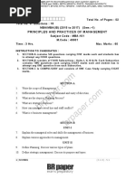 Principles of Management Question Papers | PDF | Business Process ...