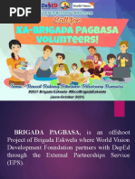 Brigada Pagbasa Program: Reading Camp | PDF | Literacy | Teachers