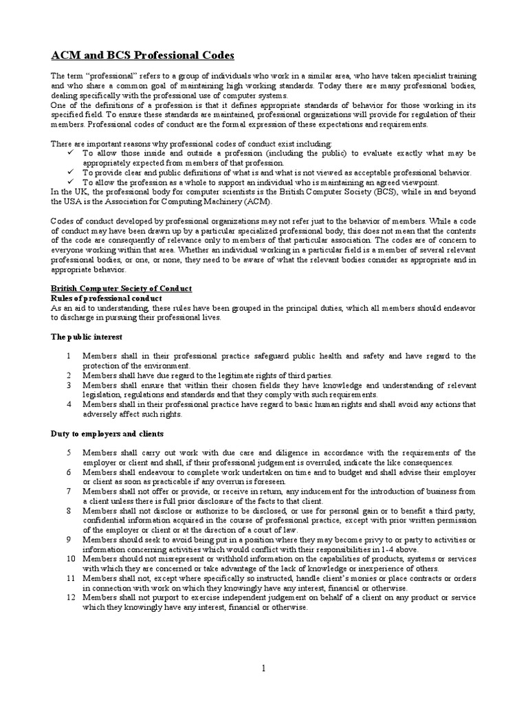 PROFESSIONAL Codes (Revised) | PDF | Virtue Ethics | Virtue