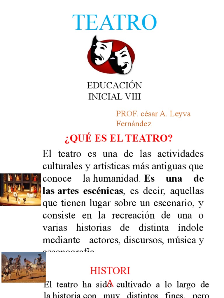 El Teatro | PDF | Teatro