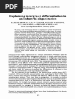 Tajfel and Turner Social Identiy of Intergroup Behaviour PDF | PDF ...
