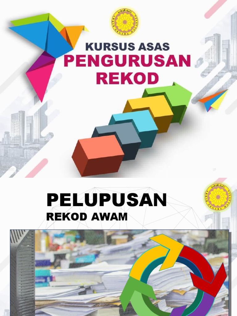 Pelupusan Rekod Kerajaan 2018 | PDF