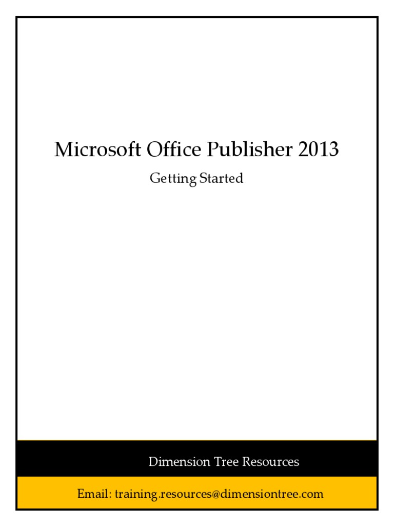 Microsoft Publisher 2013 - Notes | PDF | Cursor (User Interface ...